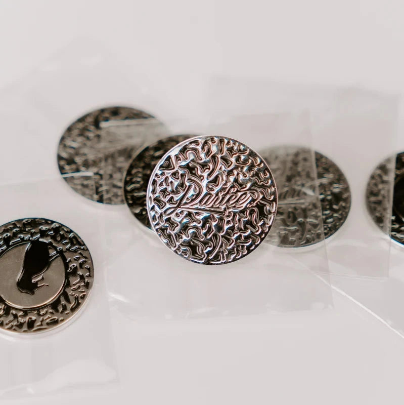 Black Birdie Ball Marker – Dartee Golf